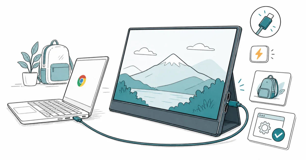 Best Portable Monitor for Chromebook in 2026: 4 USB-C Picks