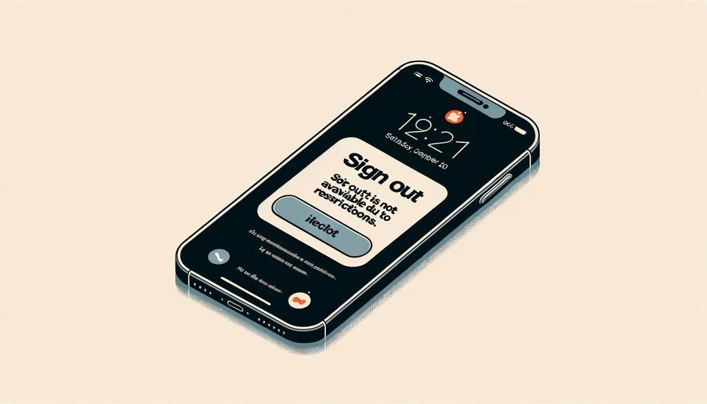 Fix "Sign Out is Not Available Due to Restrictions" on Apple Devices ...